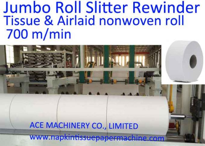 1500mm Large Reels 700 M/Min Maxi Jumbo Roll Tissue Machine