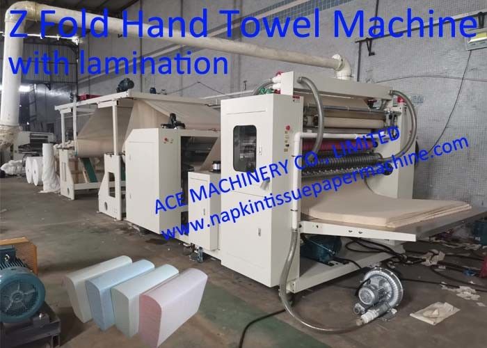 Automatic Z Fold Paper Towel Machine With Lamination Z Folding Hand ...